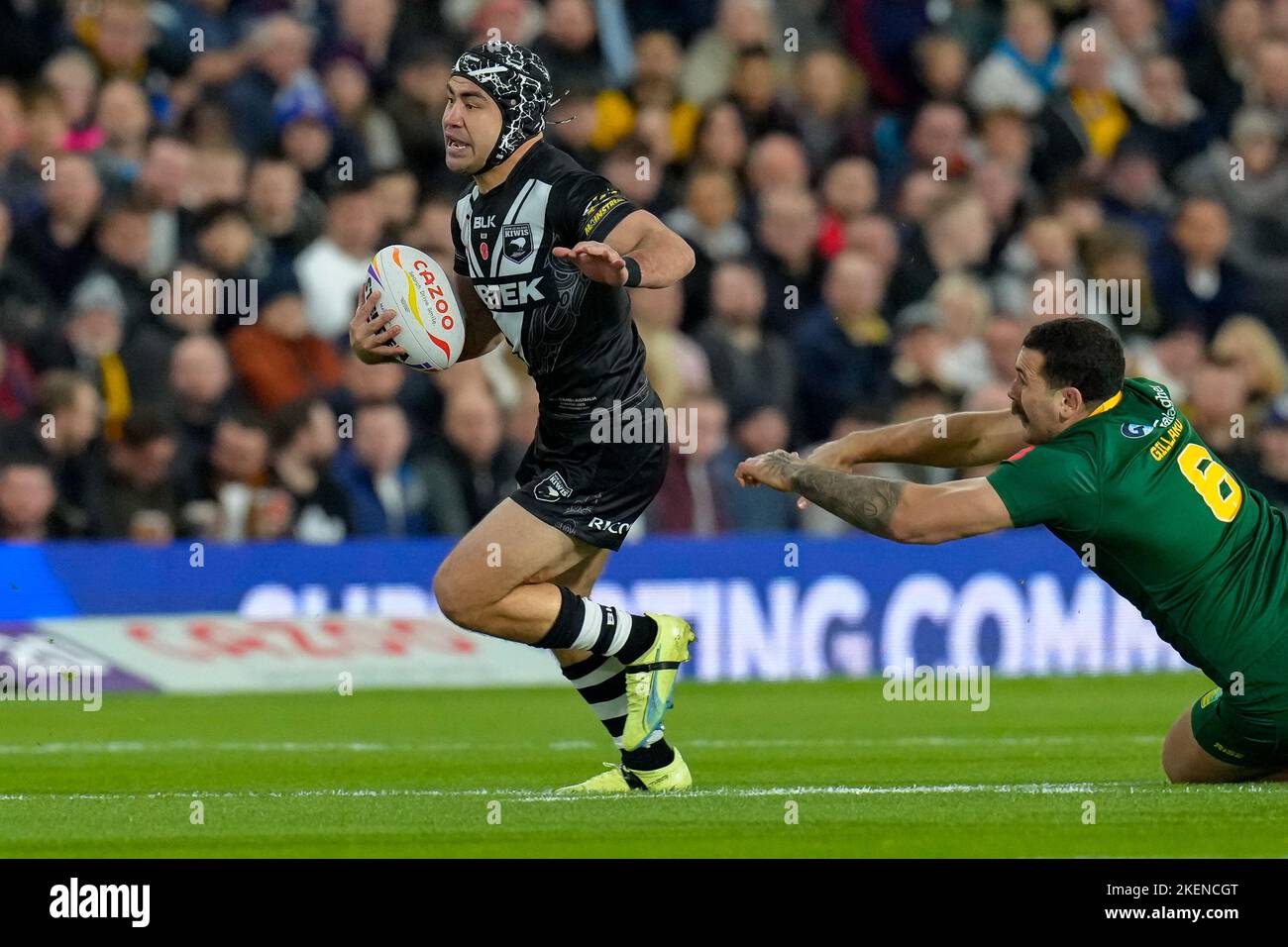 Leeds, UK. 03rd Nov, 2022. Jahrome Hughes (Melbourne Storm) of New ...
