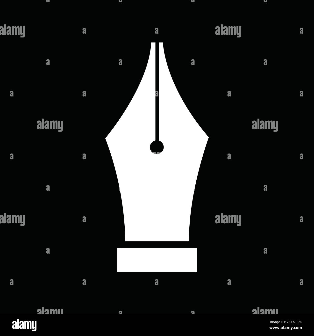 Fountain pen nib icon symbol Stock Vector Image & Art - Alamy