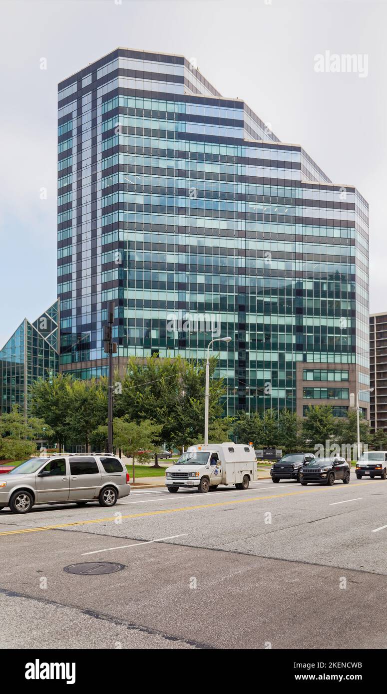 North Point Office Building and Tower, a prominent glass-wrapped high ...