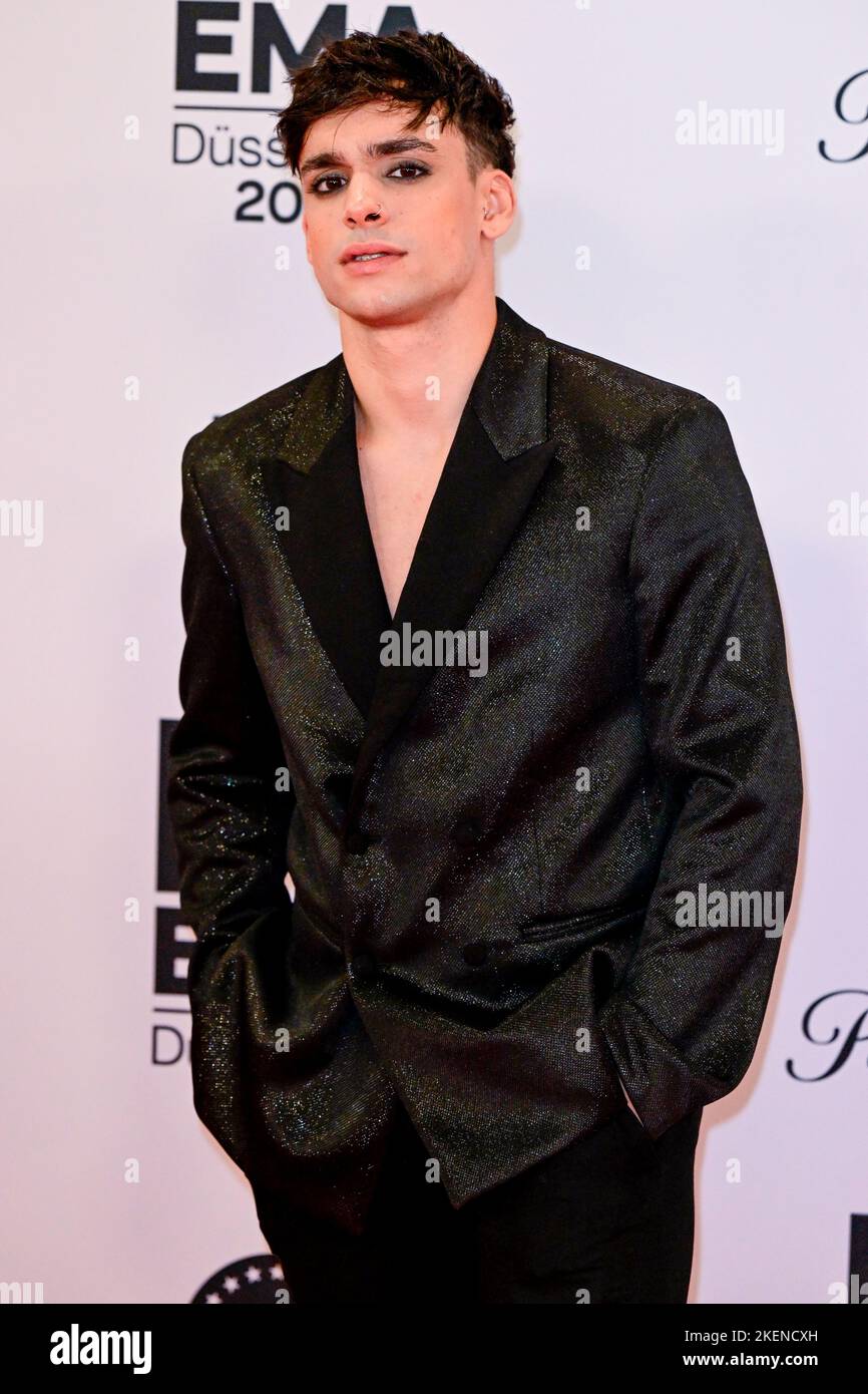 Isaac Belk attending the 2022 MTV EMAs at the PSD Bank Dome in ...