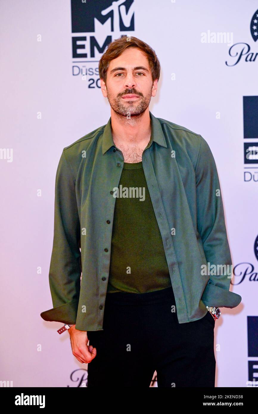 Max Giesinger attending the 2022 MTV EMAs at the PSD Bank Dome in ...