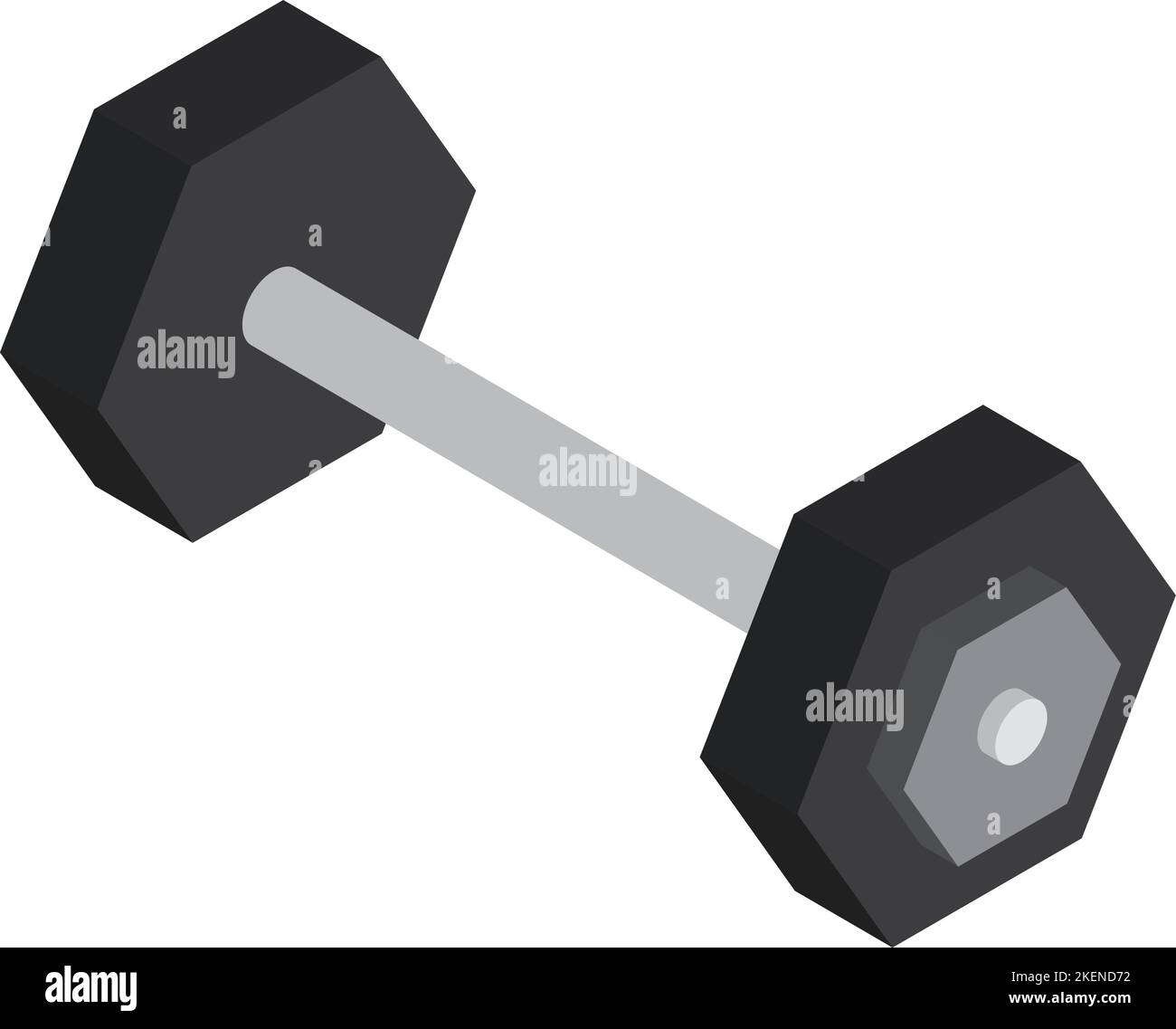 Weight lifting equipment illustration in 3D isometric style isolated on ...
