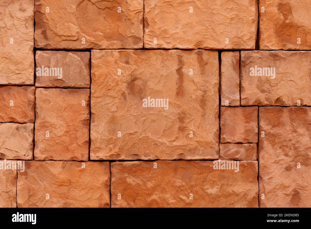 Brown stone wall rough natural stone tiles. Decorative sandstone ...