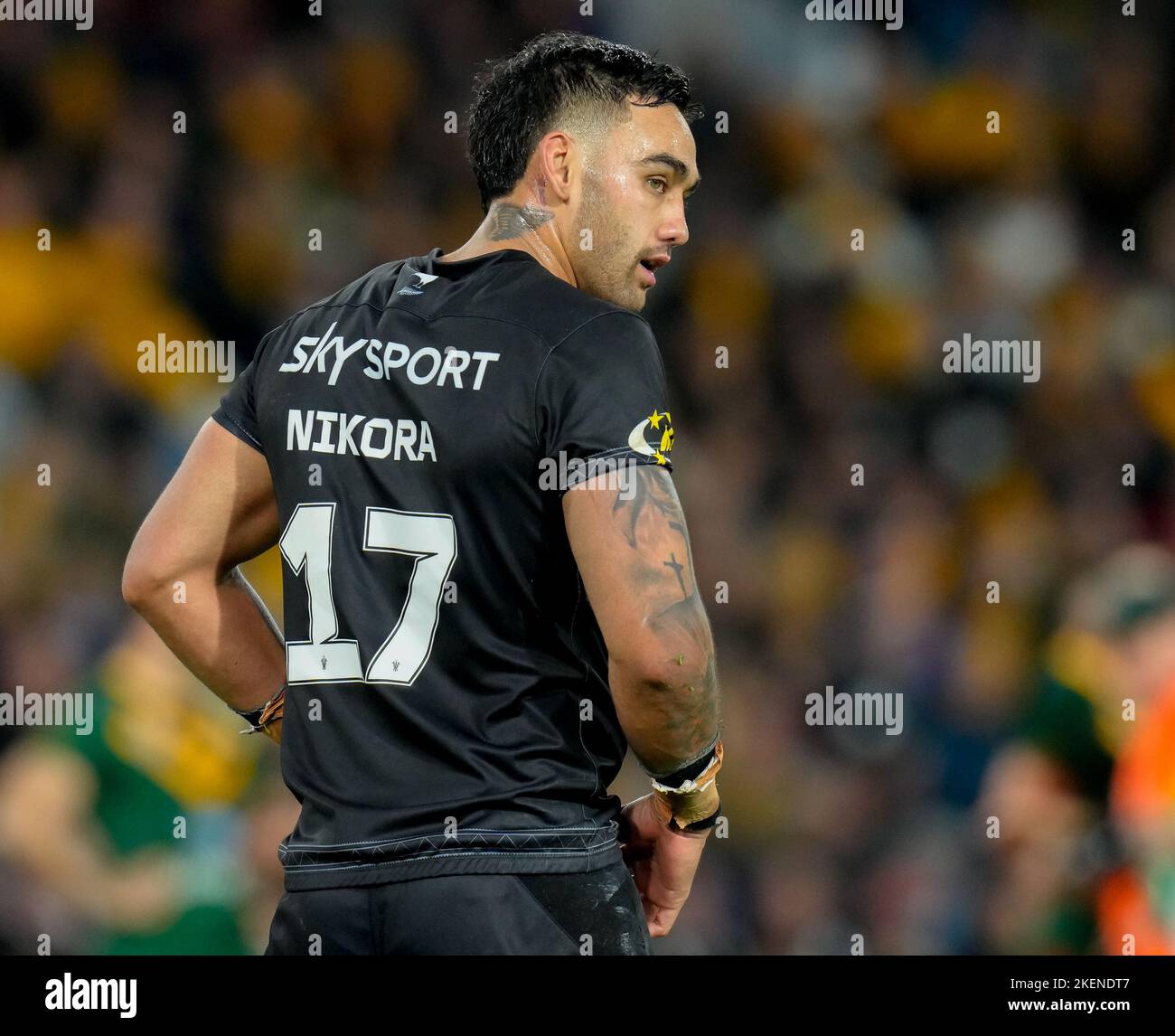 Leeds, UK. 03rd Nov, 2022. Briton Nikora (Cronulla Sharks) of New ...