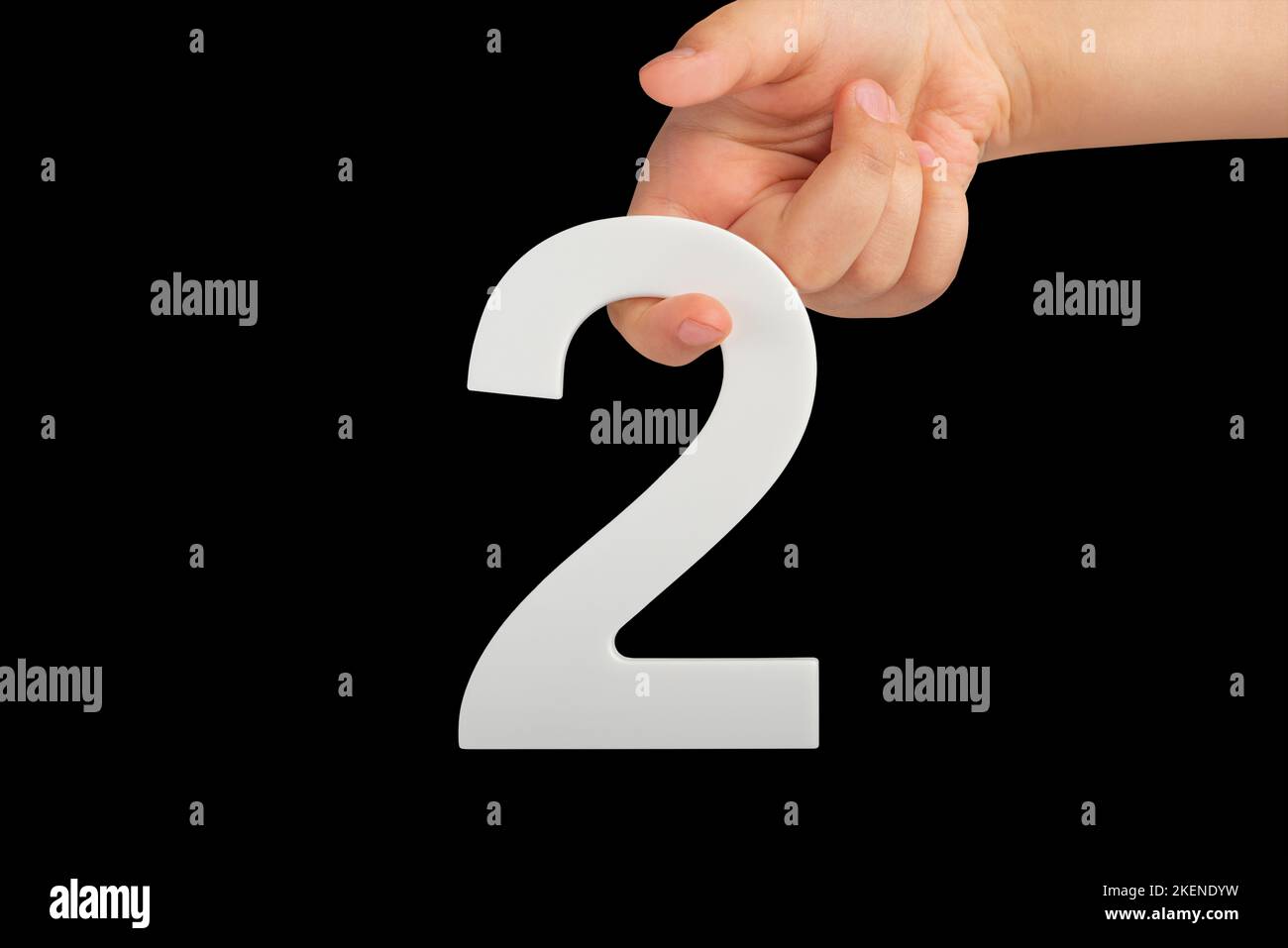 Child hand showing two fingers hi-res stock photography and images - Alamy