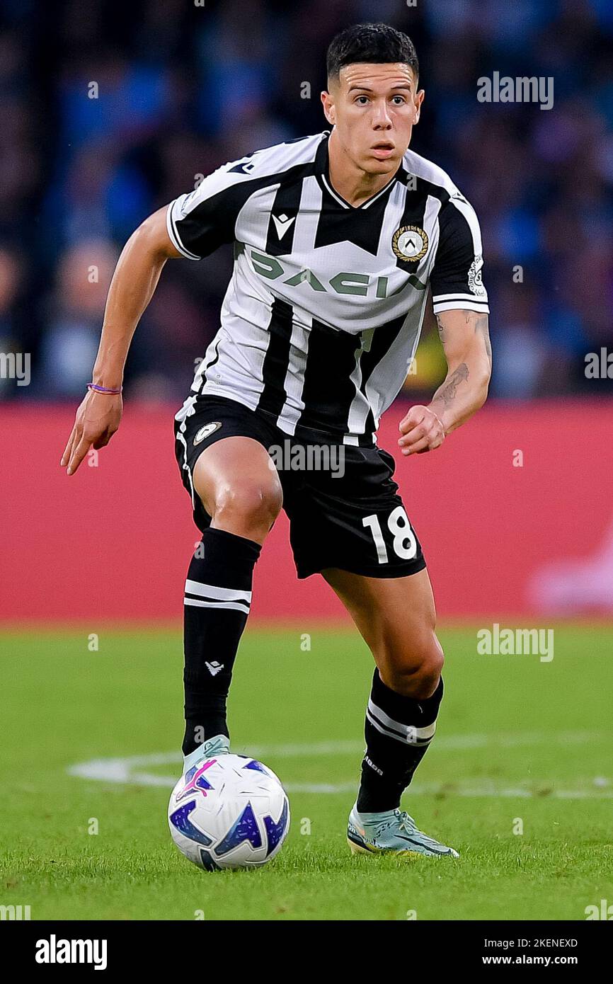 Nehuen Perez of Udinese Calcio during the Serie A match between Napoli ...