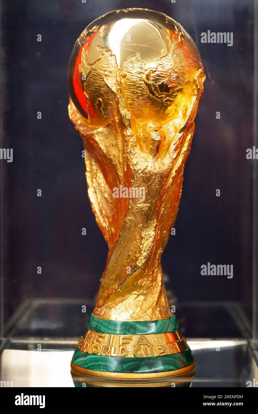 A Close up Of The Fifa World Cup Trophy Stock Photo Alamy A Close up Of The Fifa World Cup Trophy Stock Photo Alamy