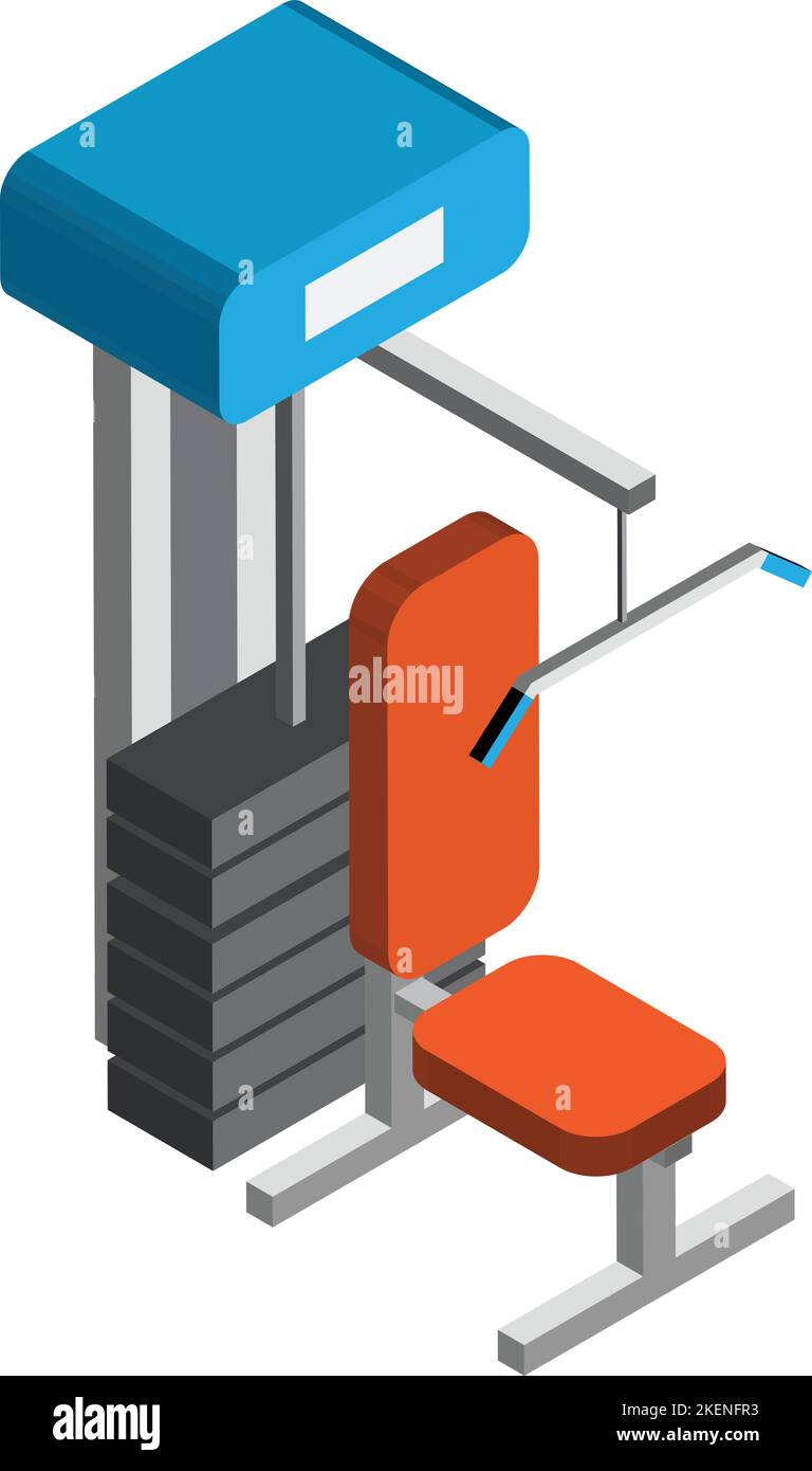 Weight lifting equipment illustration in 3D isometric style isolated on background Stock Vector ...