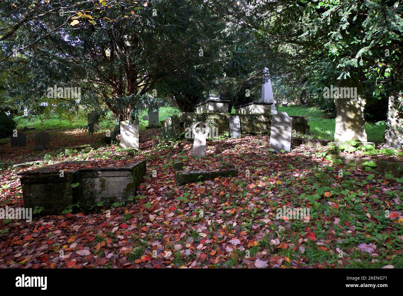 Truro Cornwall UK 11 04 2022 Kenwyn Church and grave yard Stock Photo ...