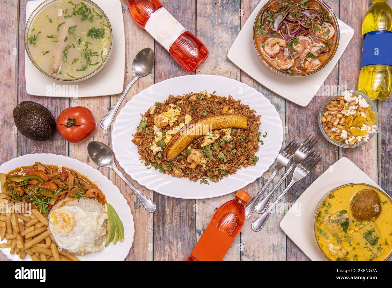 Traditional ecuadorian lunch aji sauce hi-res stock photography and ...