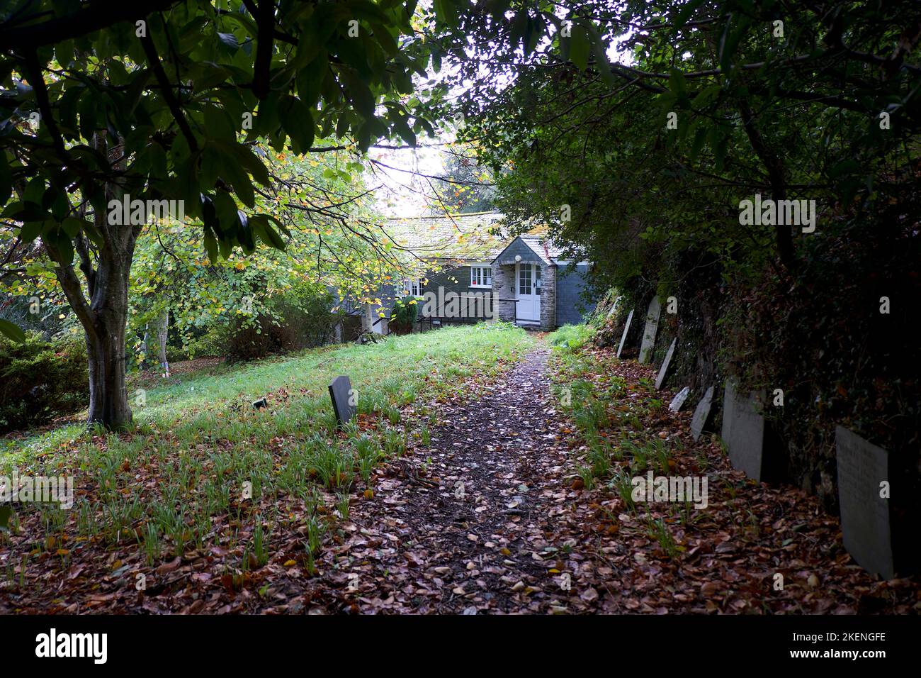 Truro Cornwall UK 11 04 2022 Kenwyn Church and grave yard Stock Photo ...