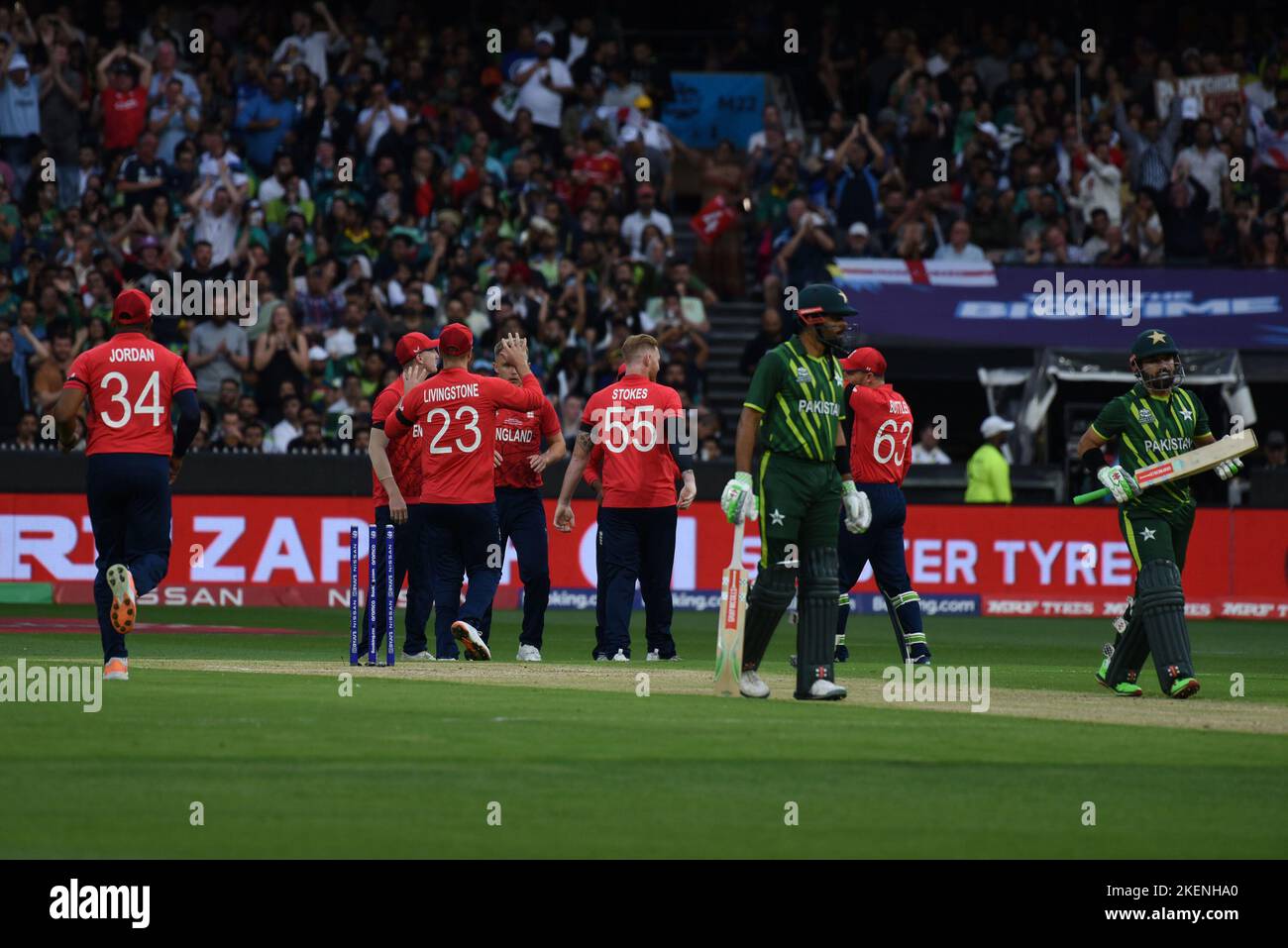 Melbourne, Australia. 13th Nov, 2022. A view of the final cricket match ...