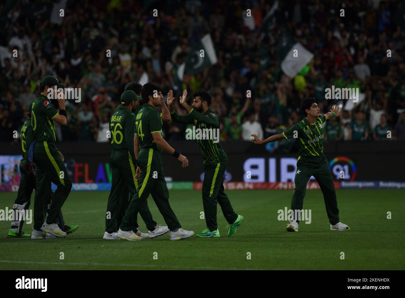 Melbourne, Australia. 13th Nov, 2022. A view of the final cricket match ...