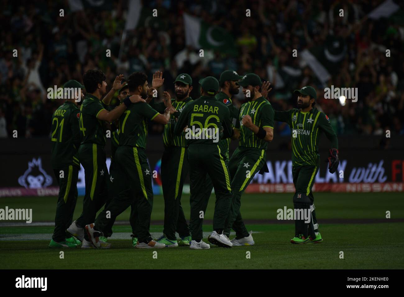 Melbourne, Australia. 13th Nov, 2022. A view of the final cricket match ...