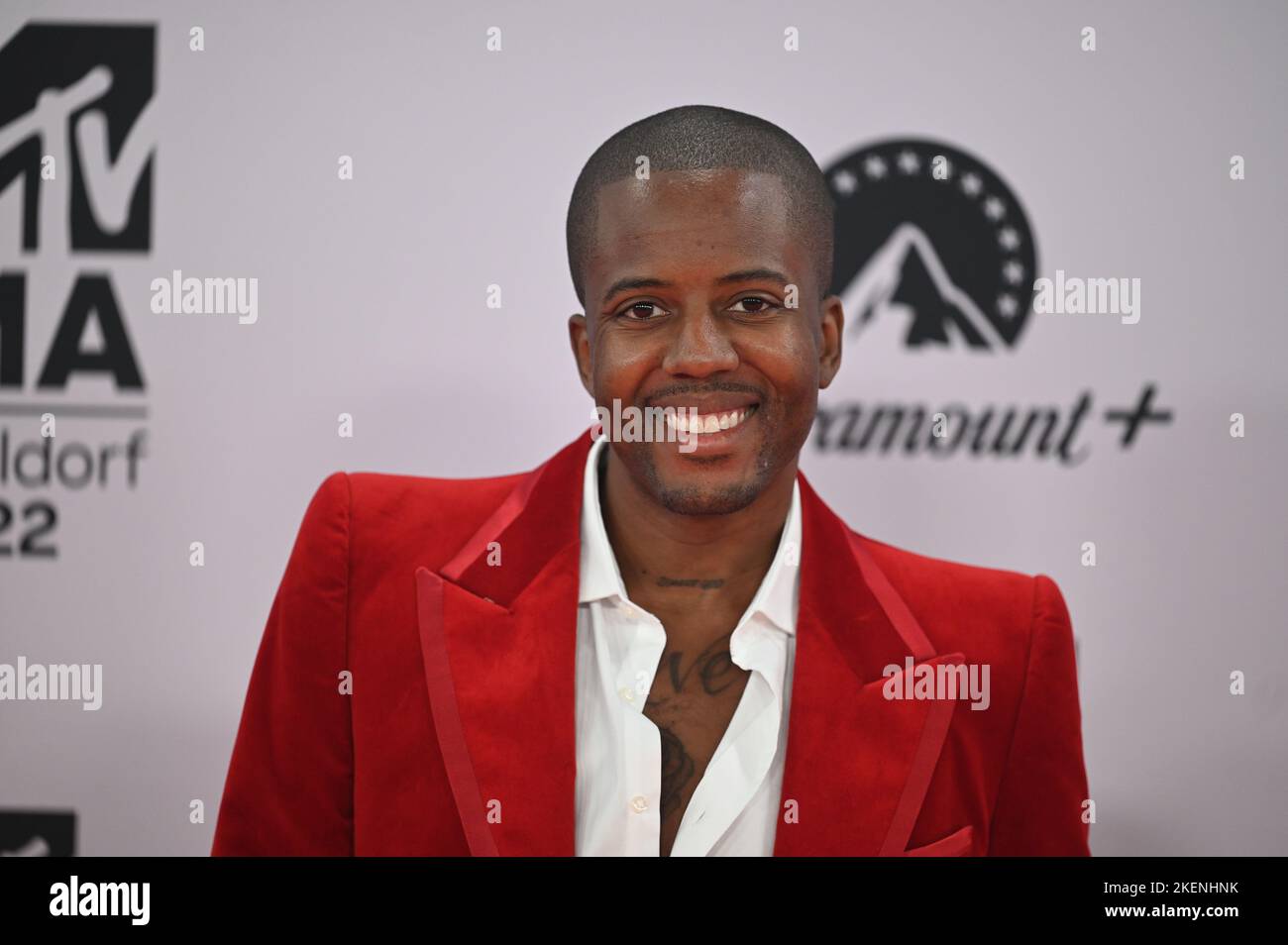 Duesseldorf, Germany. 13th Nov, 2022. Vas Morgan arrives at the MTV ...