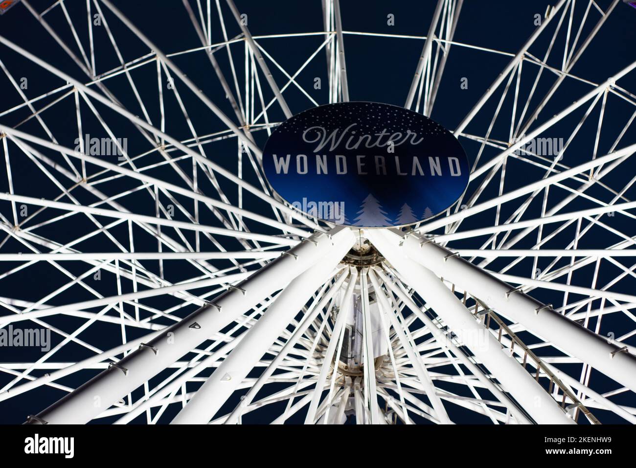 Nottingham Winter Wonderland, Old Market Square, Nottingham, 2022. The ...