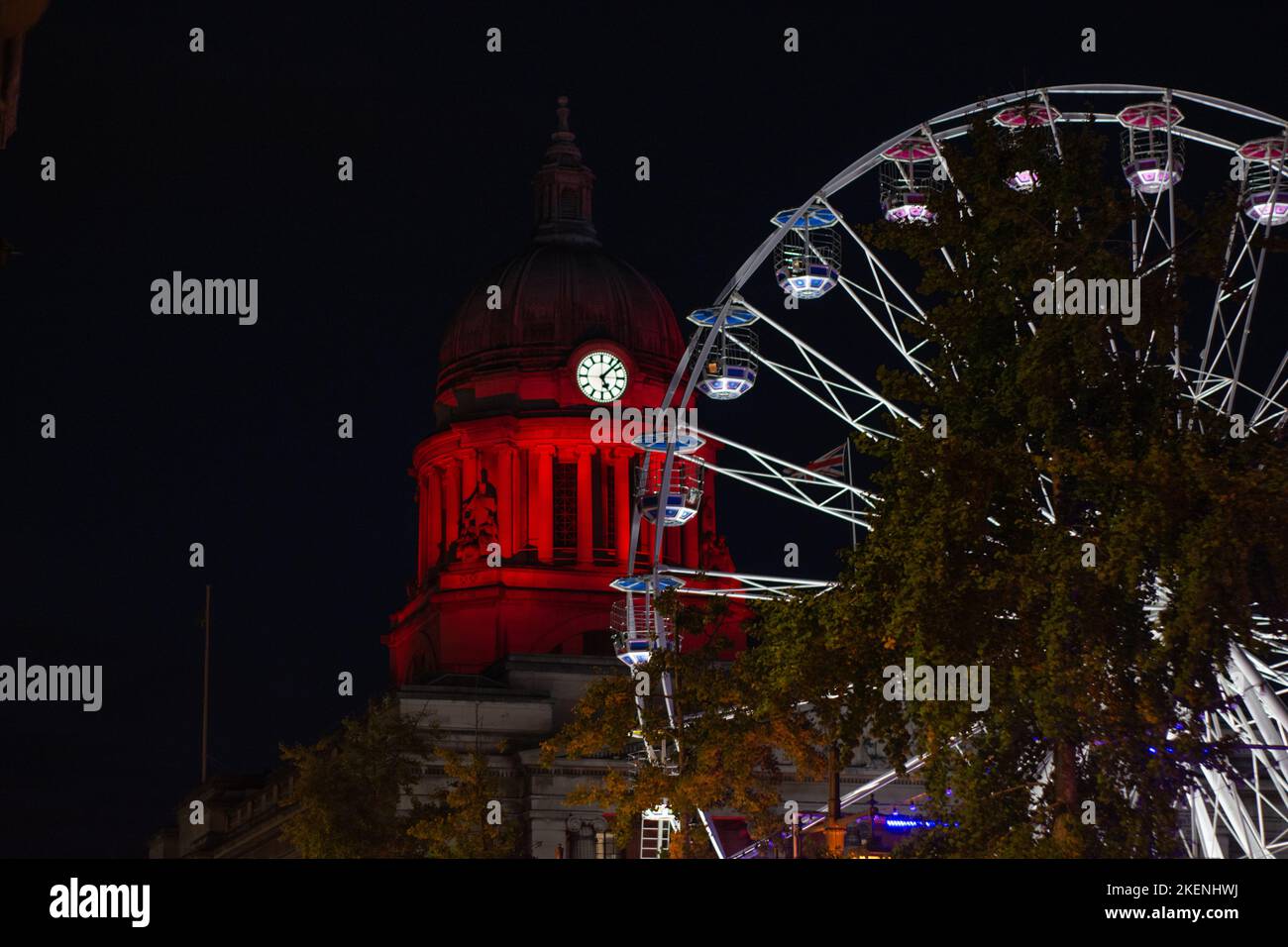 Nottingham Winter Wonderland, Old Market Square, Nottingham, 2022. The ...