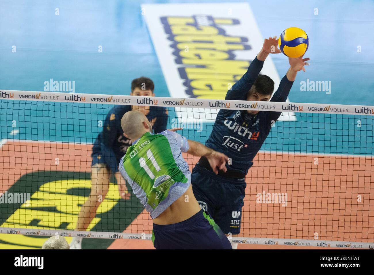 Verona, Italy. 13th Nov, 2022. Superlega men volley Italian ...