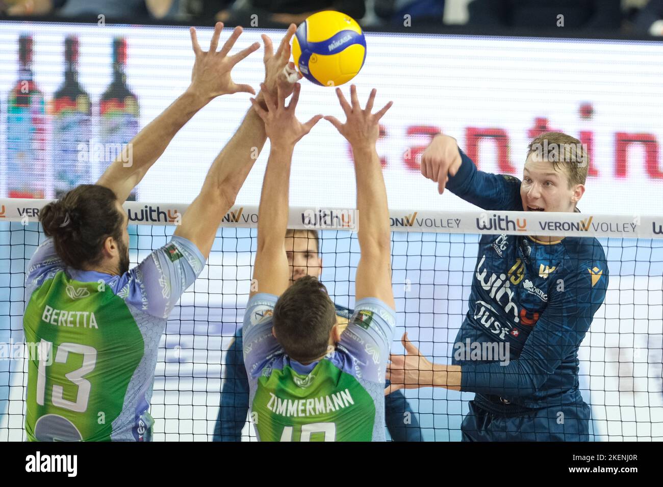 Verona, Italy. 13th Nov, 2022. Superlega men volley Italian ...