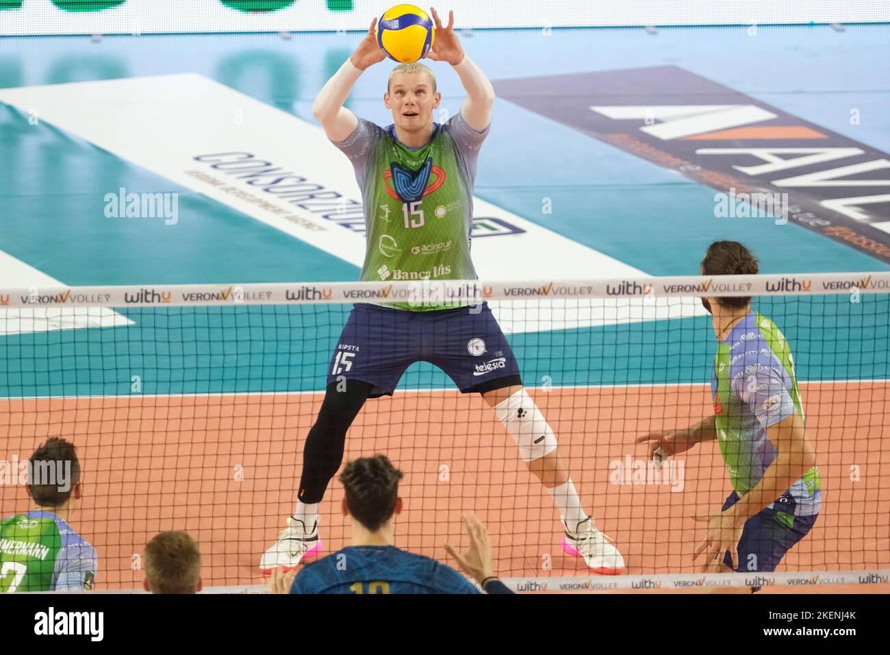 Verona, Italy. 13th Nov, 2022. Superlega men volley Italian ...