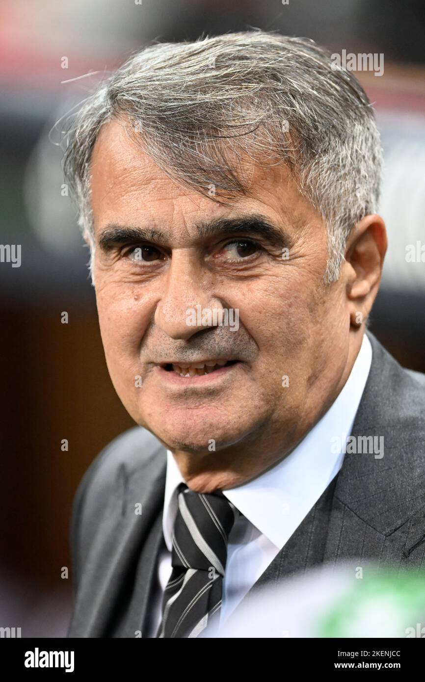 ISTANBUL - Besiktas JK trainer coach Senol Gunes during the Turkish ...