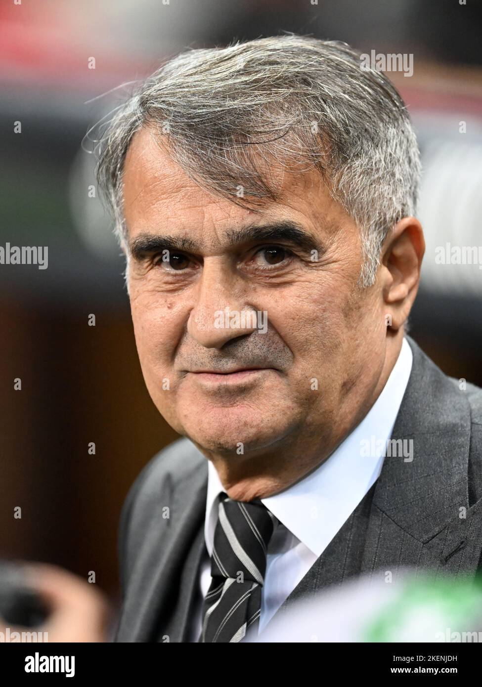 ISTANBUL - Besiktas JK trainer coach Senol Gunes during the Turkish ...
