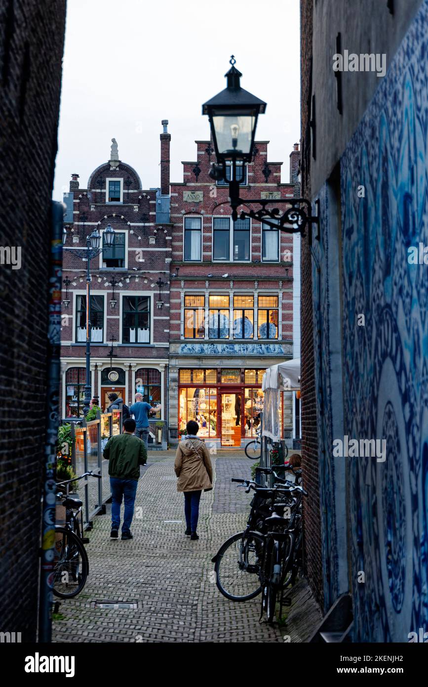 Delft, Netherlands. 30th Oct 2022. Mural by Hugo Kaagman inspired by ...