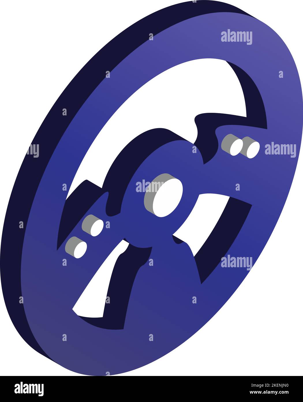 steering wheel for driving games illustration in 3D isometric style ...