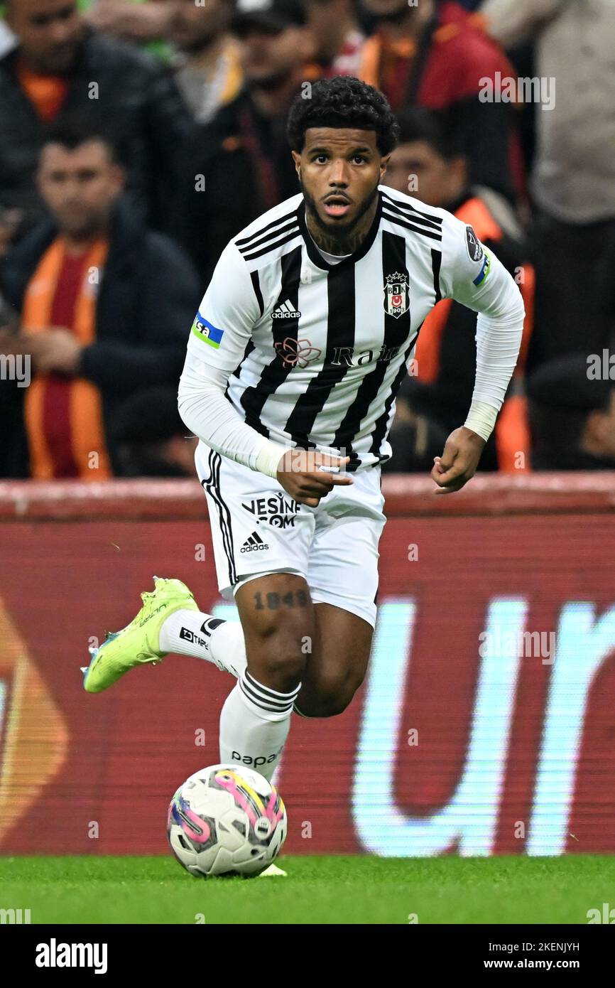 ISTANBUL - Valentin Rosier of Besiktas JK during the Turkish Super Lig ...
