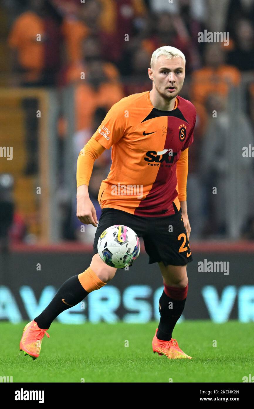 ISTANBUL - Victor Nelsson of Galatasaray AS during the Turkish Super ...