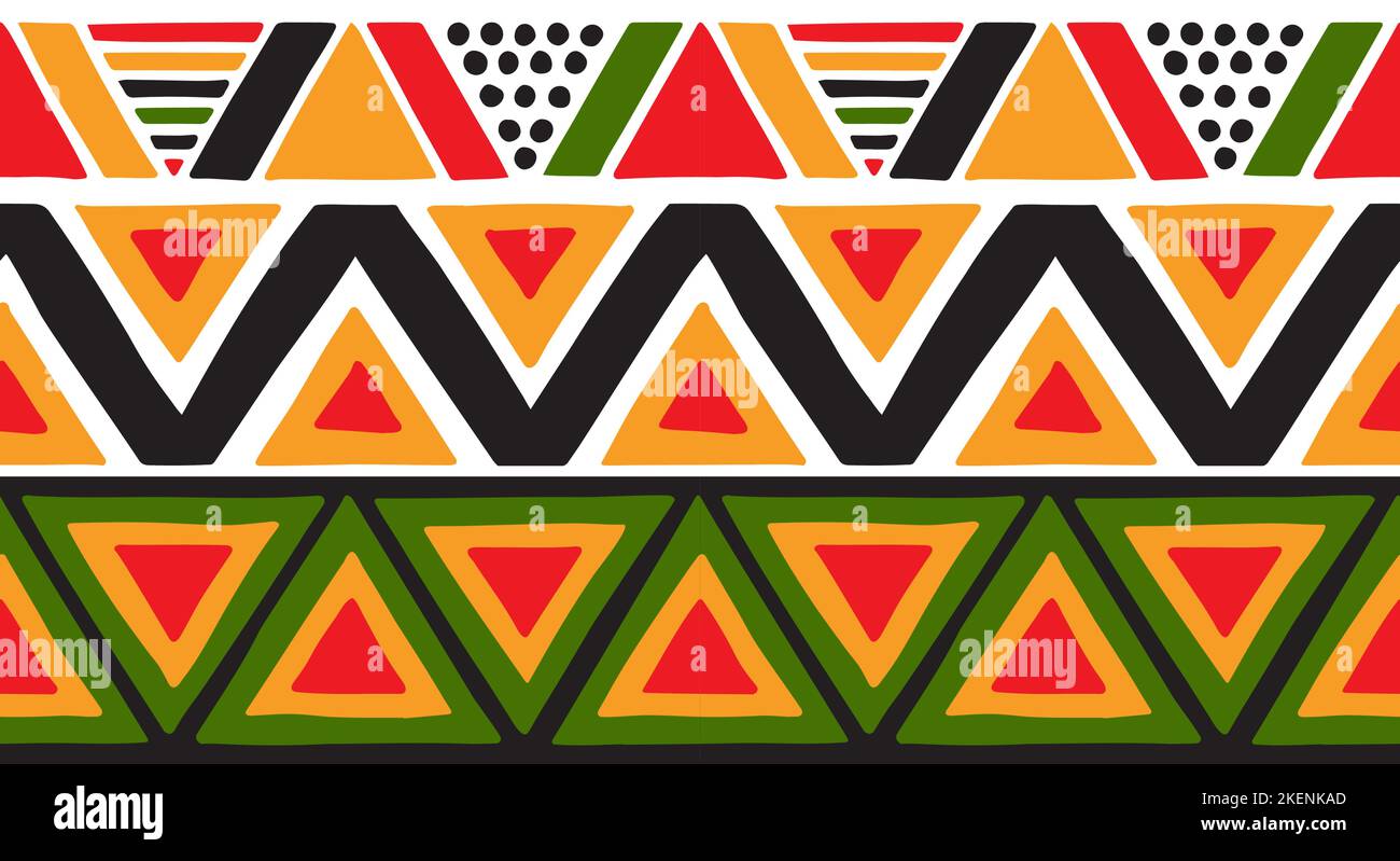 African pattern border hi-res stock photography and images - Alamy