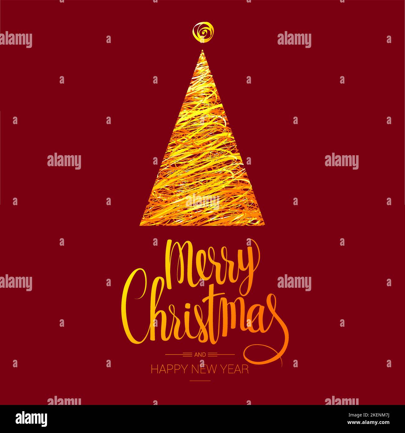 Christmas and New year vector template Stock Vector Image & Art - Alamy