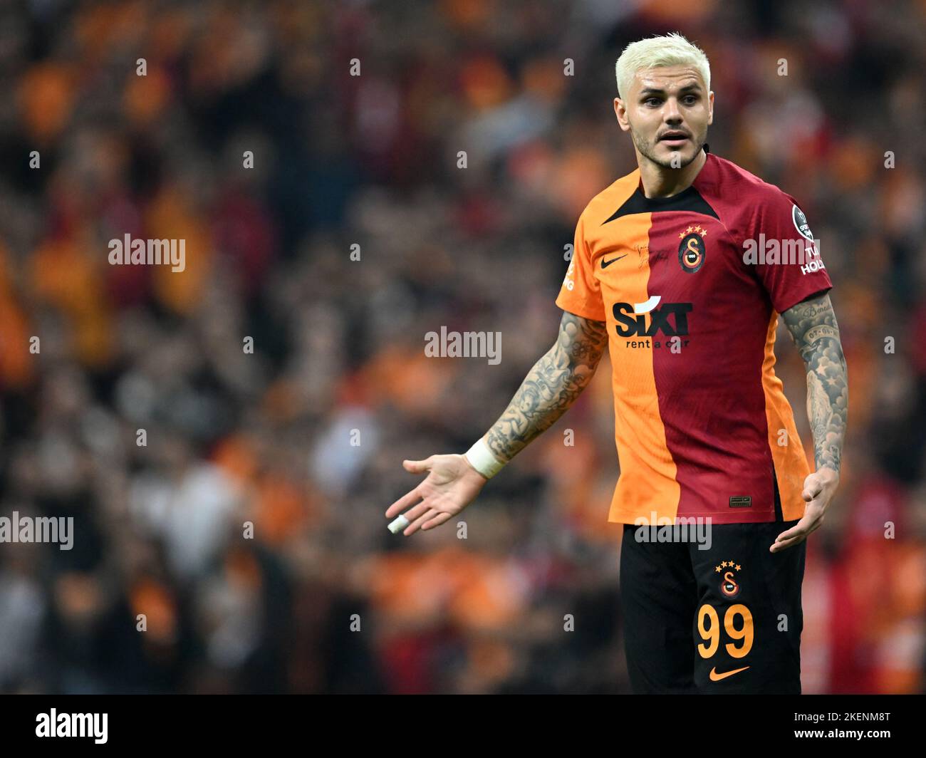 ISTANBUL - Mauro Icardi of Galatasaray AS during the Turkish Super Lig ...