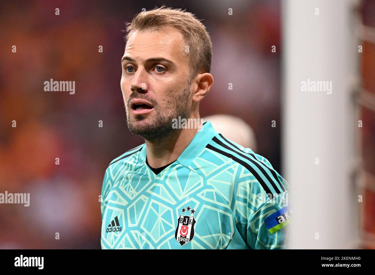 ISTANBUL - Besiktas JK goalkeeper Mert Gunok during the Turkish Super ...