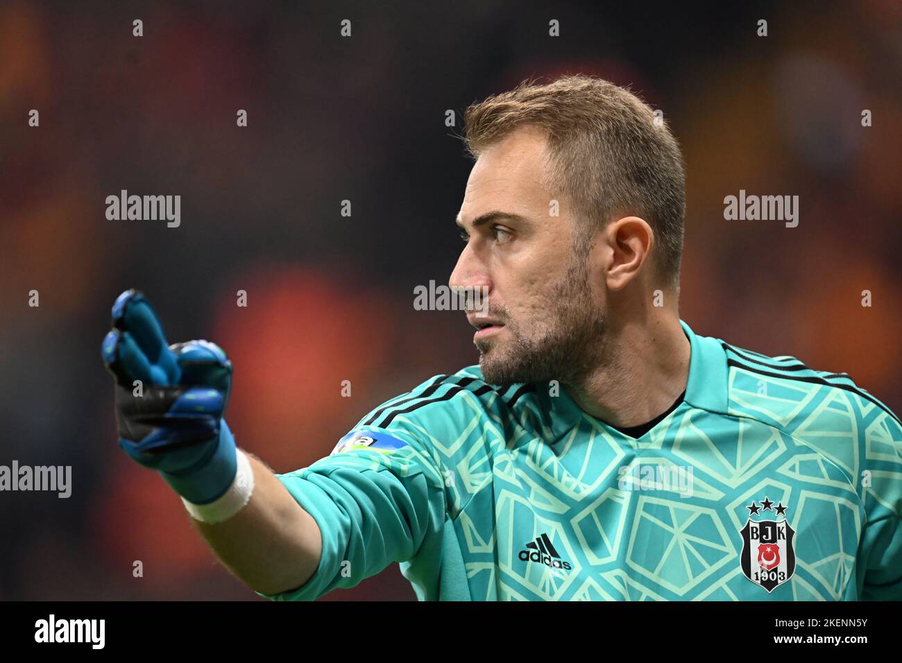 ISTANBUL - Besiktas JK goalkeeper Mert Gunok during the Turkish Super ...
