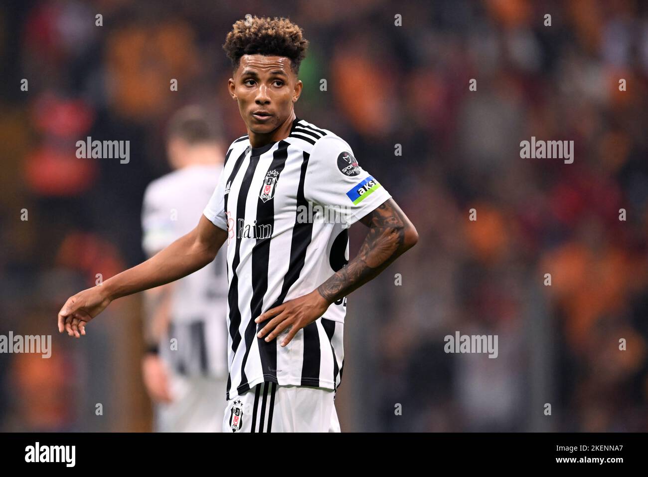 ISTANBUL - Gedson Fernandes of Besiktas JK during the Turkish Super Lig ...