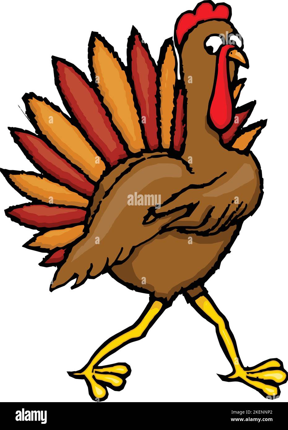 cartoon thanksgiving turkey pulling something Stock Vector Image & Art ...