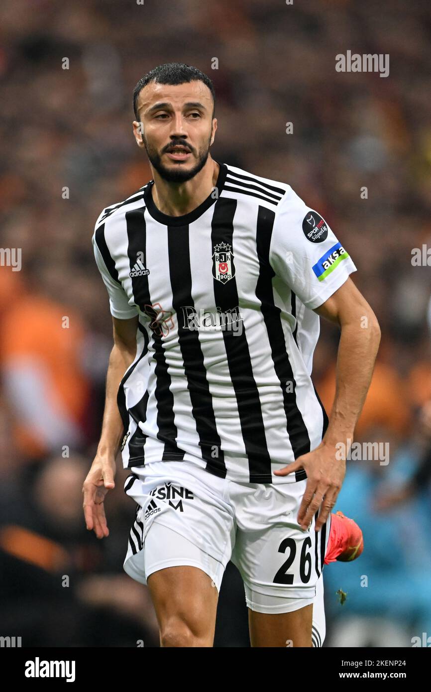 ISTANBUL - Romain Saiss of Besiktas JK during the Turkish Super Lig ...