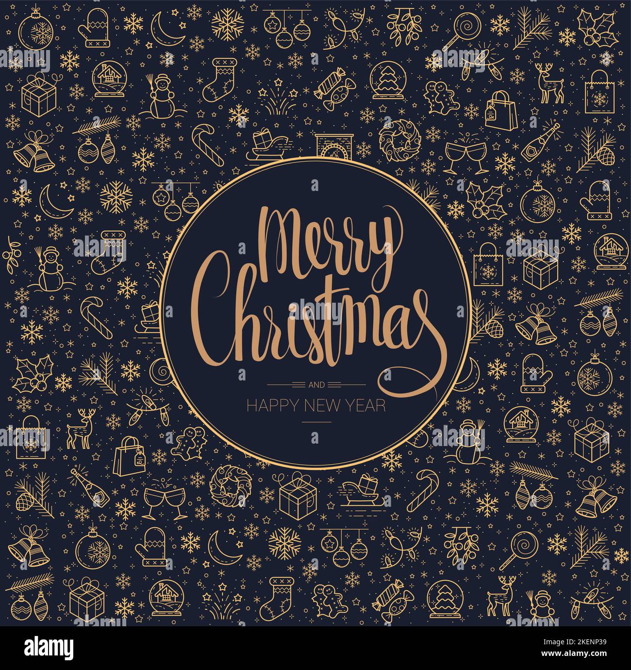 Cartoon gift box merry christmas Stock Vector Images - Alamy