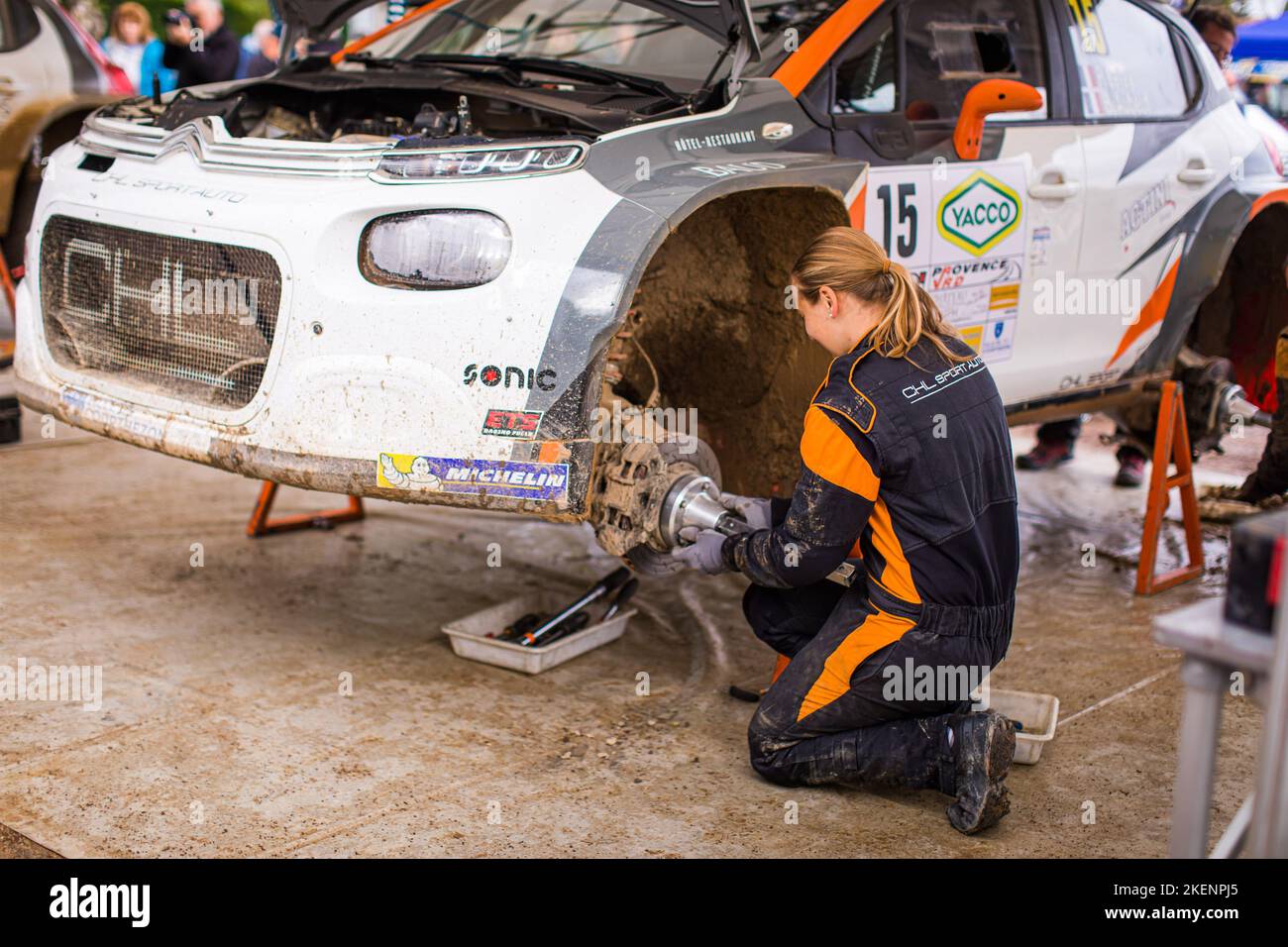 15 LAFAY Pierre, AUBEUF Benjamin, Citroën C3 Rally2, ambiance during ...