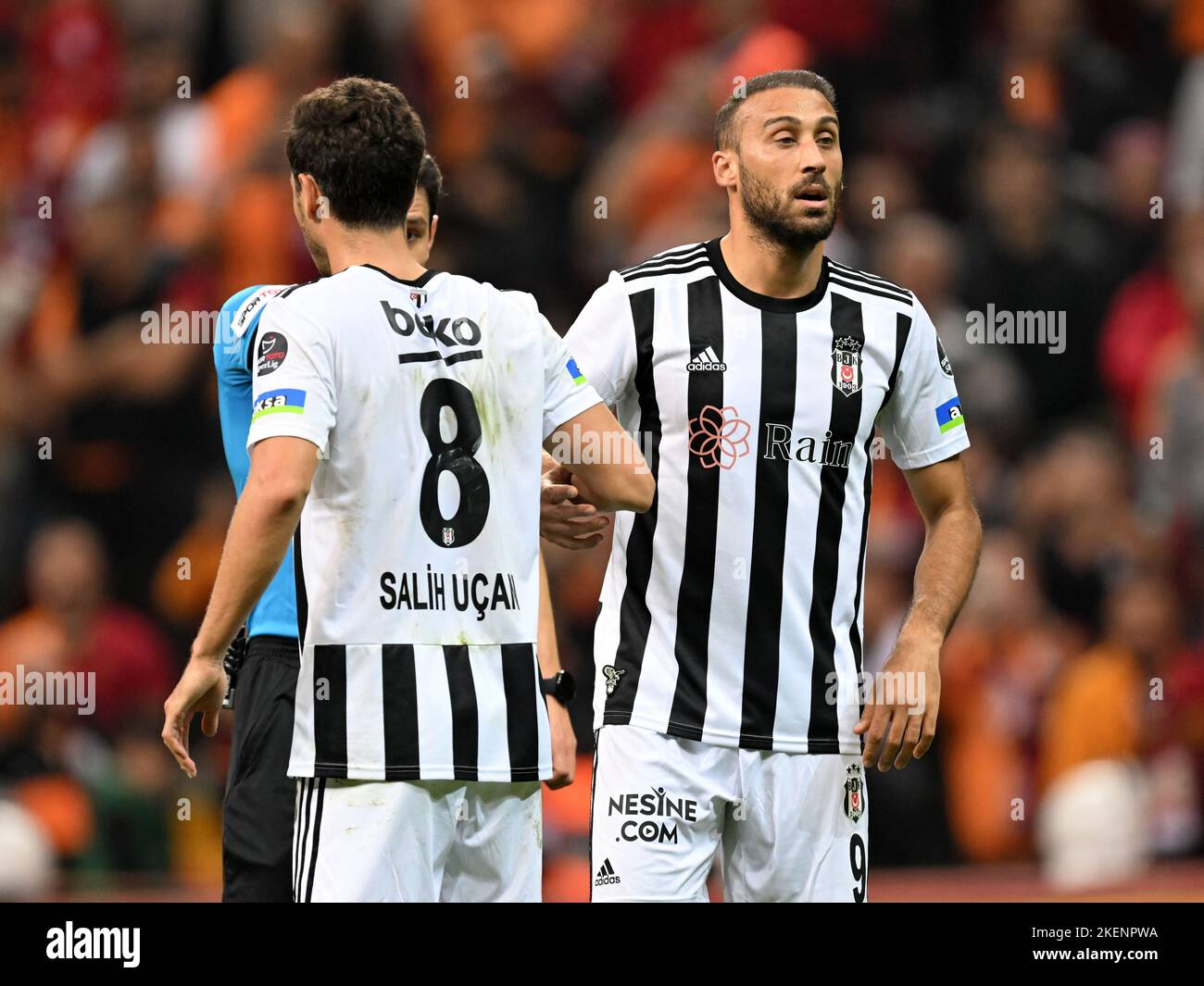 ISTANBUL - (lr) Salih Ucan of Besiktas JK, Denk Tosun or Besiktas JK ...