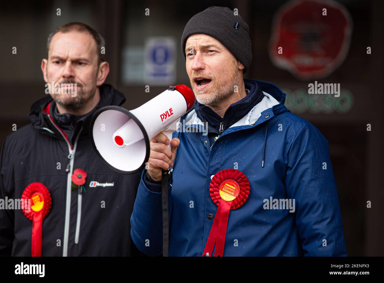 Stephen Kinnock launching his general election campaign in 2019 Stock ...