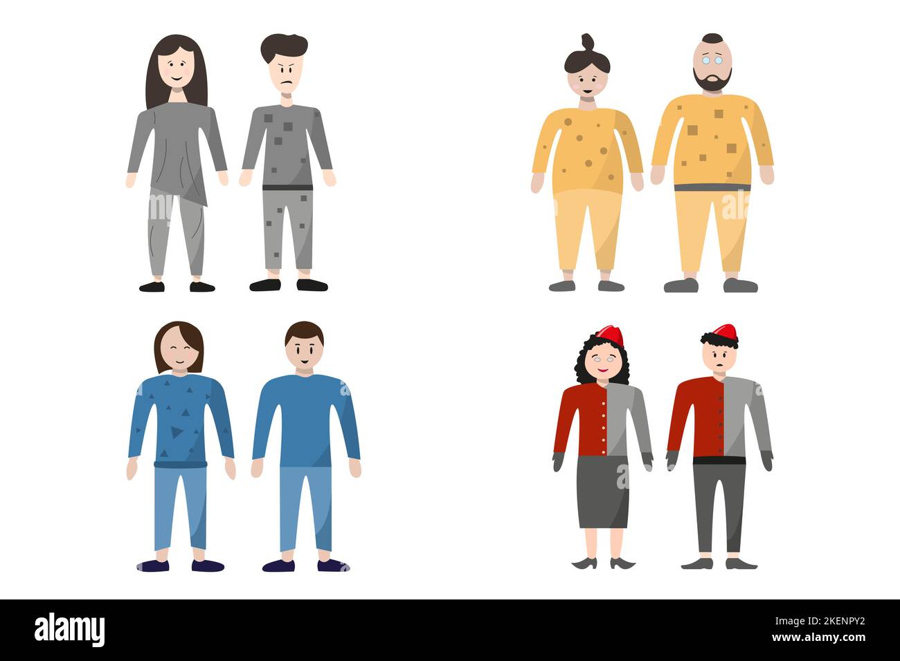 Two People Waving Hello