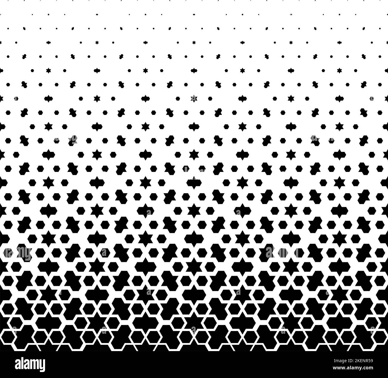 Geometric pattern of black figures on a white background.Option with an ...