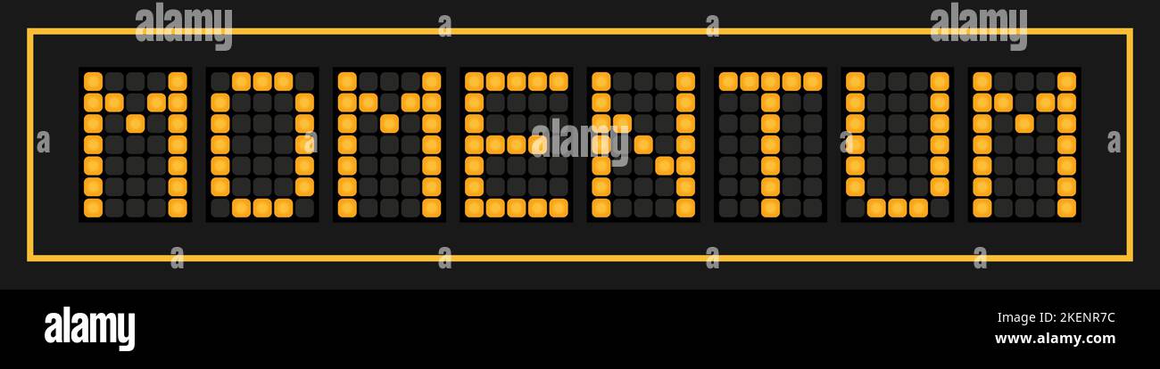 Orange color led banner in word momentum on black background Stock ...