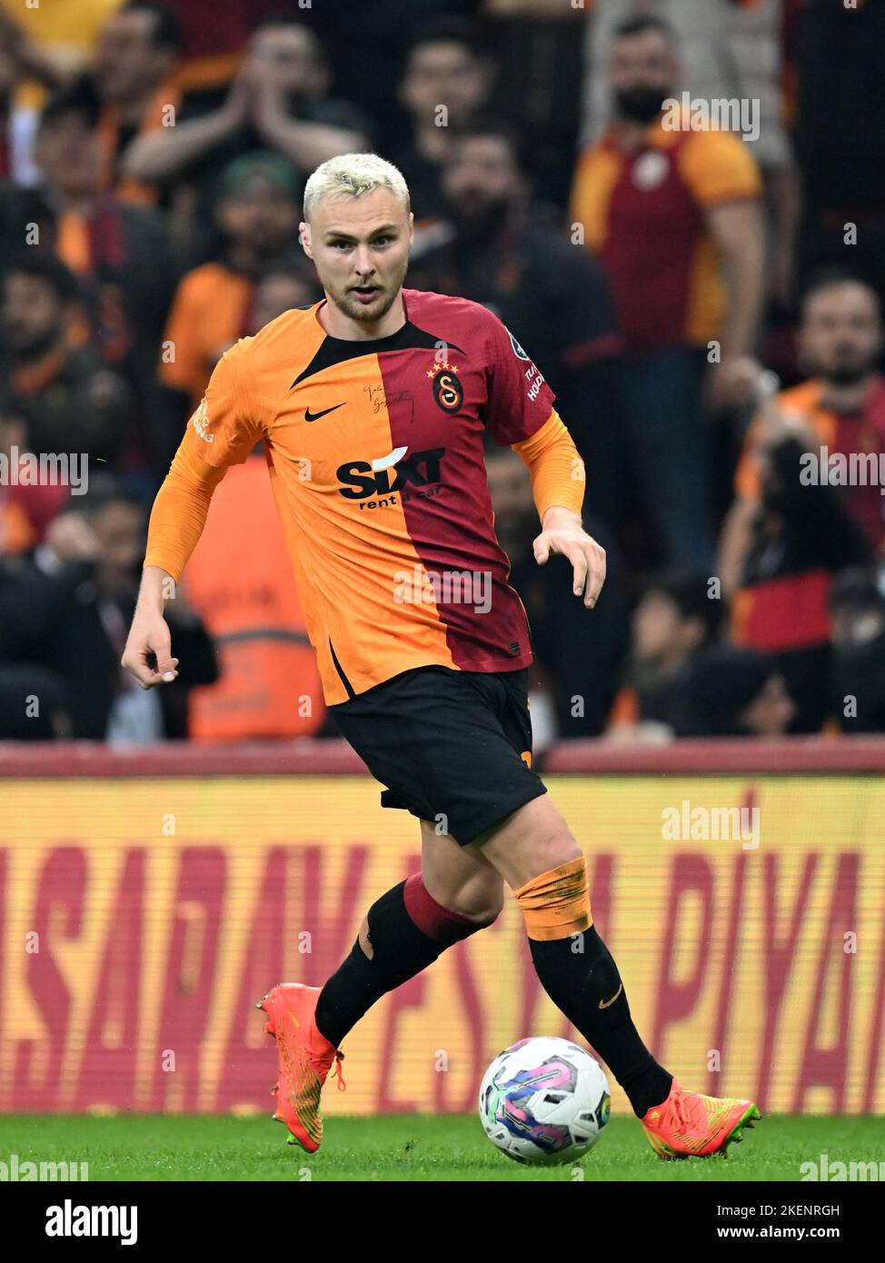 ISTANBUL - Victor Nelsson of Galatasaray AS during the Turkish Super ...