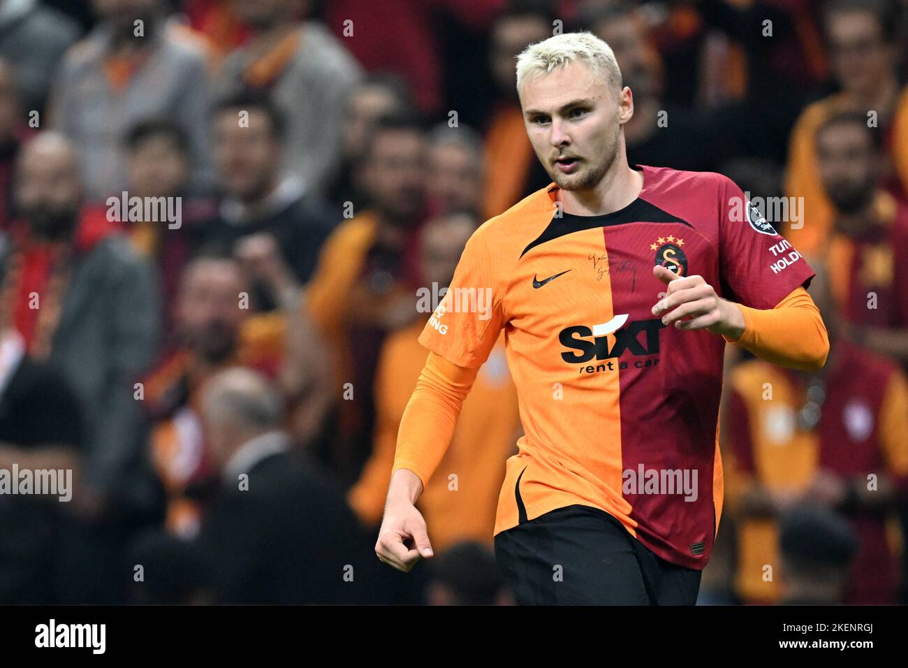 ISTANBUL - Victor Nelsson of Galatasaray AS during the Turkish Super ...
