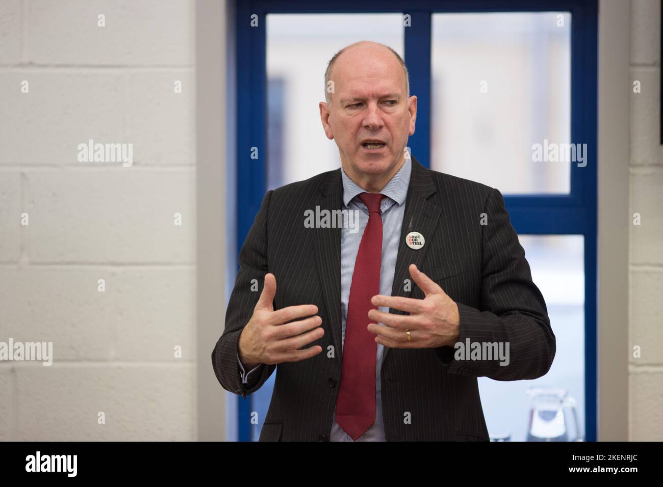 David Rees MS speaking at an event in his Aberavon constituency Stock ...