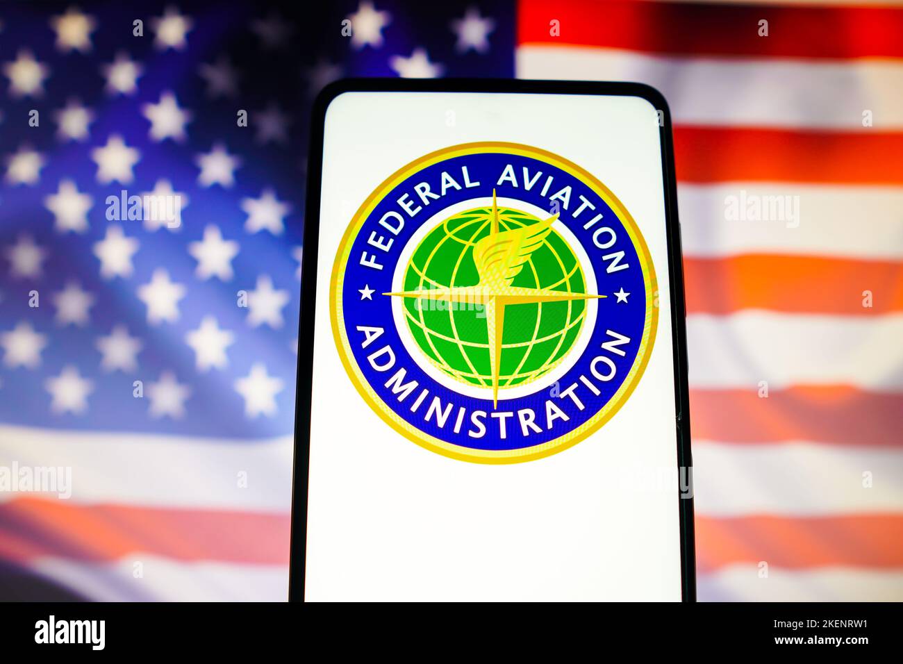 In this photo illustration, the United States Federal Aviation ...