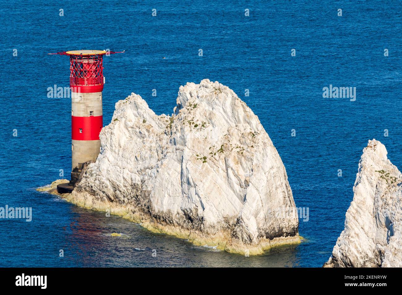 Needles Lighthouse, Isle of Wight, Hampshire, England,United Kingdom ...